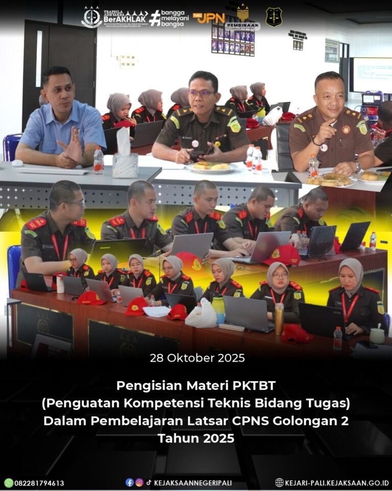 Pengisian Materi PKTBT (Penguatan Kompetensi Teknis Bidang Tugas) Dalam ...